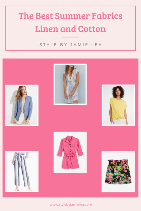 The Best Summer Fabrics: Linen & Cotton – Style by Jamie Lea