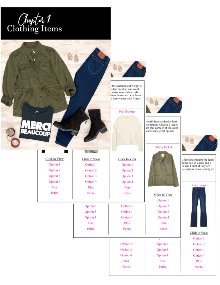 Sample of clothing items – Style by Jamie Lea
